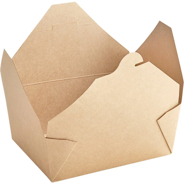 Kraft Folded Paper Take-out Container - #1 - Green Packaging
